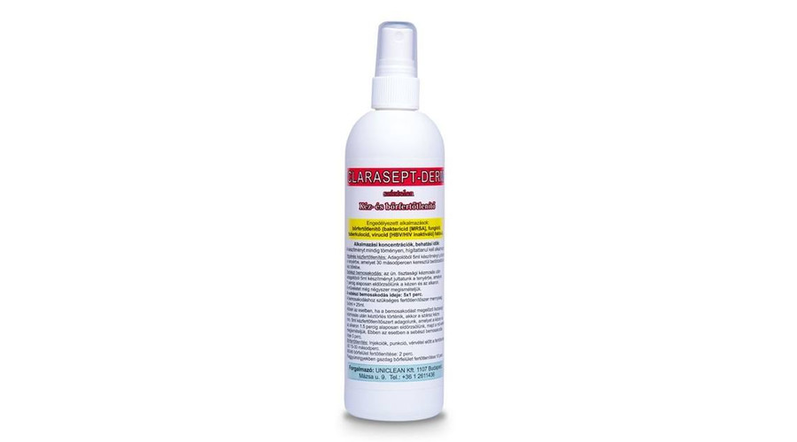 Clarasept-DERM színtelen kéz- és bőrfertőtlenítő szer 250 ml ...